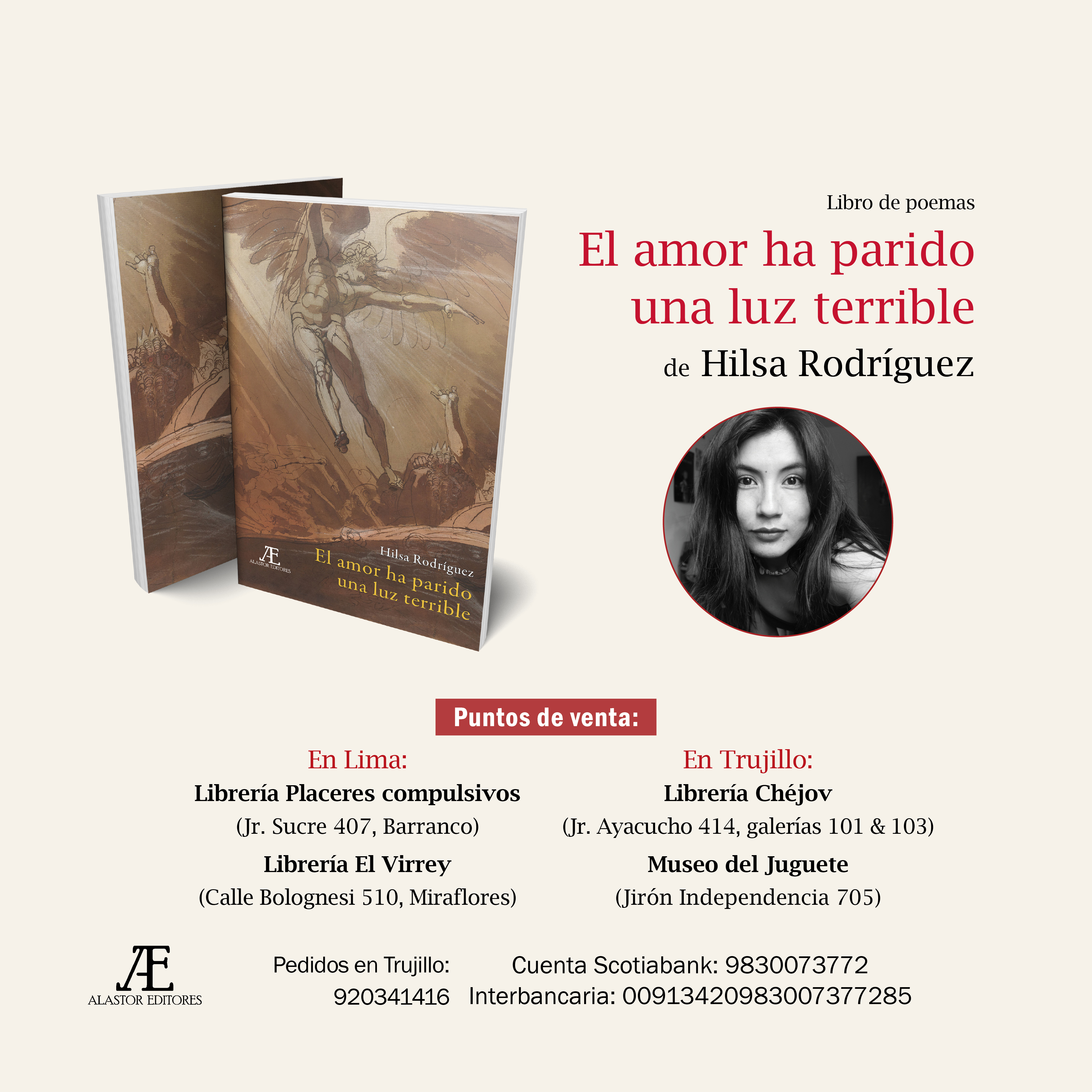 El amor ha parido una luz terrible, de Hilsa Rodríguez – Alastor Editores